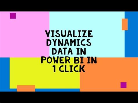How To Visualize Dynamics Data In Power BI In 1 Simple Click YouTube