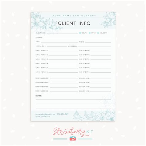 New Customer Information Template For Your Needs
