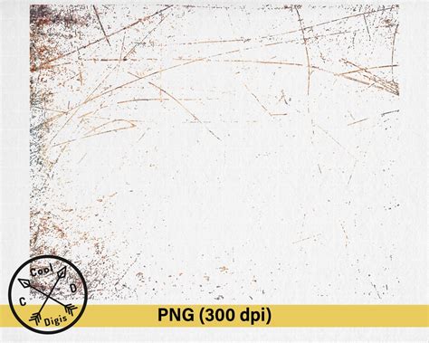 Rust Texture PNG Overlay Effect Grunge Light Brown Rusty Texture Digital Download Scratched