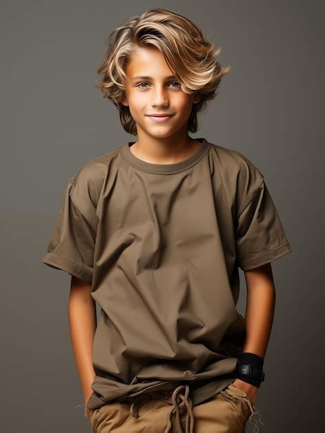 Premium Photo Casual Portrait With Dynamic Hair Movement