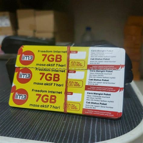Jual VOUCHER IM3 7GB 2GB Zona2 HR SUMBAGUT ACEH LAMPUNG Shopee Indonesia