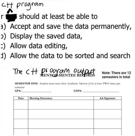 Solved Ctt Program Should At Least Be Able To A Accept And Chegg