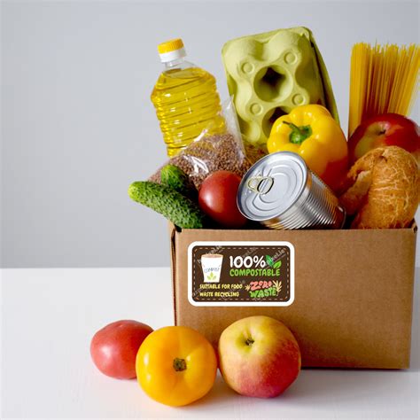 100 Compostable Business Stickers Hzpixelie