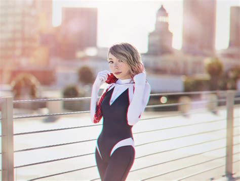 Spider Gwen Cosplay From Spiderverse By Lily Heis By Lilyheis On Deviantart