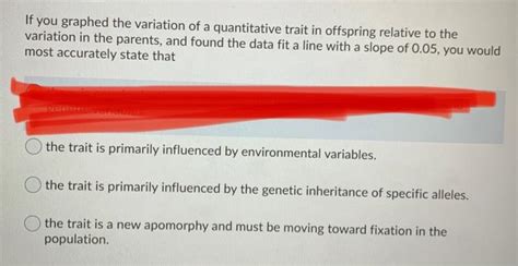 Solved Calculations Of Narrow Sense Heritability Relative To