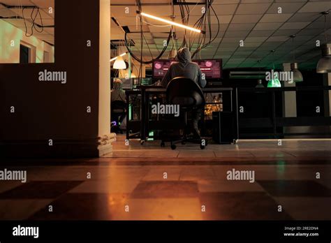 Cyberattack Criminal Hacking Computer System Sending Malicious