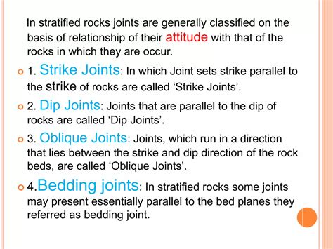 Joints Geology Pptx