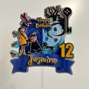 Coraline Cake Topper Coraline Party Decorations Coraline Birthday