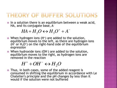 Ppt Hydrolysis Of Salts And Ph Of Buffer Solutions Powerpoint