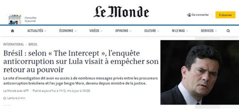 Le Monde noticia escândalo envolvendo Moro ministro do governo de