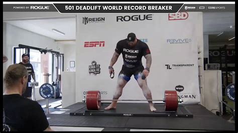 501 Kg Deadlift Hafþór Júlíus Björnsson 2020 Youtube