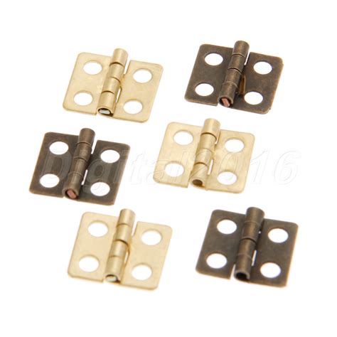 40pc Miniature Hinges Jewelry Cigar Box Decorative Cabinet Dollhouse