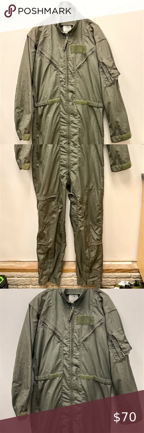 GENUINE US AIR FORCE GREEN NOMEX FIRE RESISTANT FLIGHT SUIT CWU 27 P