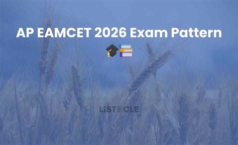 Ap Eamcet 2026 Exam Pattern Marking Scheme Duration