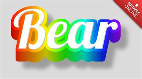 Bear Text Effect Generator