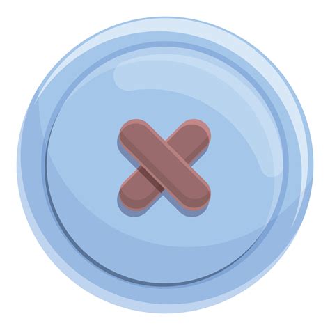 Sewing Repair Button Icon Cartoon Style 14369794 Vector Art At Vecteezy