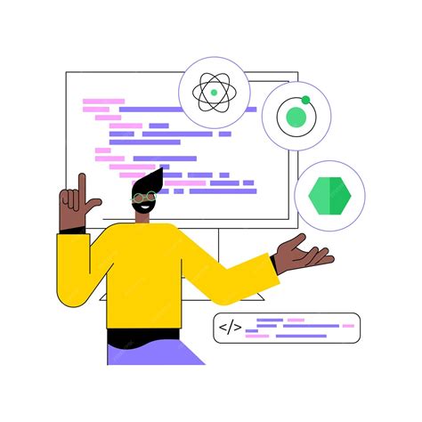 Premium Vector Crossplatform Frameworks Abstract Concept Vector Illustration