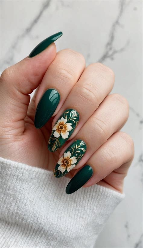 19 Green Almond Nail Art Ideas Fresh And Fun Manicure Inspiration We