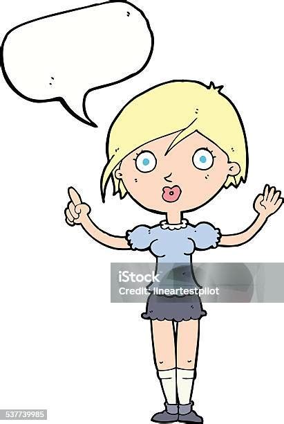 말풍선이 있는 여자아이 묻는 질문에 말풍선을 그리기에 대한 스톡 벡터 아트 및 기타 이미지 그리기 낙서 드로잉 대화 풍선 문자 기호 Istock
