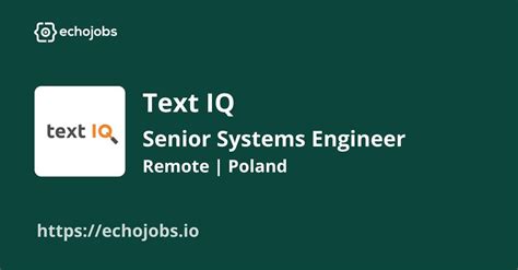 Text Iq Is Hiring Senior Systems Engineer Cloud Infrastructure