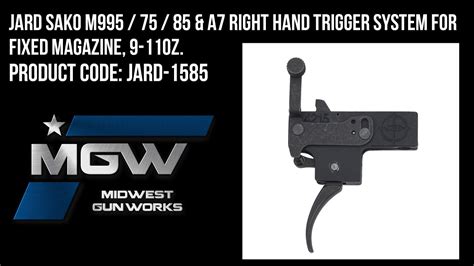 JARD Sako M995 75 85 A7 Right Hand Trigger System For Fixed Magazine 9 11oz Part JARD