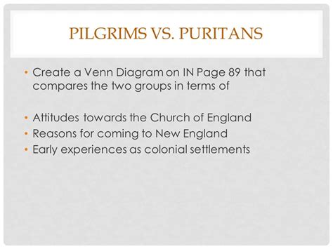 Pilgrims Vs Puritans Venn Diagram Wiring Site Resource
