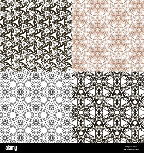 Set Of Geometric Pattern In Op Art Design Vector Illustration Art Stock Vector Image And Art Alamy