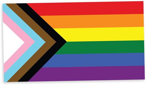 Progress Pride Flag Lgbtq Poc Transgender Flag Vibrant Color Etsy