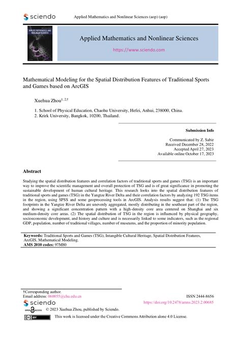 Pdf Mathematical Modeling For The Spatial Distribution Features Of