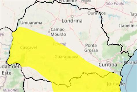 Dezenas De Cidades Entram Em Alerta Para Tempestade No Paraná Veja A