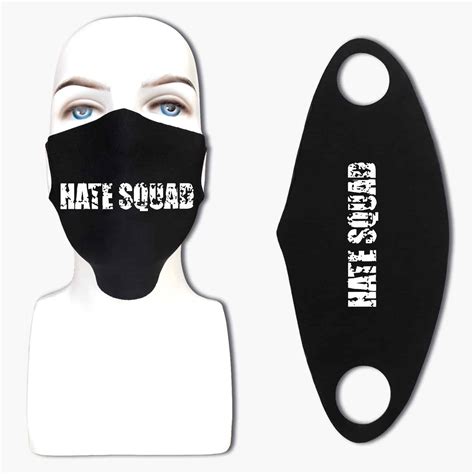 Hate Squad Face Mask Hate Squad Logo Face Mask Metal Band T Shirt