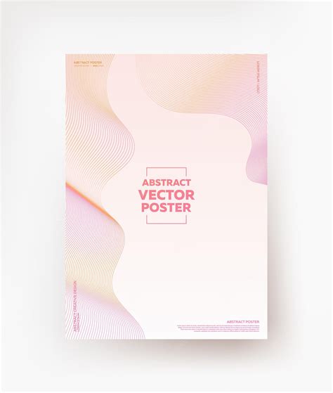 파스텔 색상의 간결한 선이 있는 미니멀한 배경 프리미엄 벡터