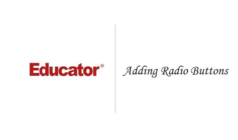 97 Adding Radio Buttons Adobe Dreamweaver Cc