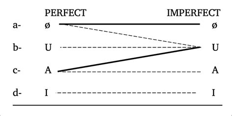 pairing perfect and imperfect radical vocalism in cvcvc stems solid download scientific