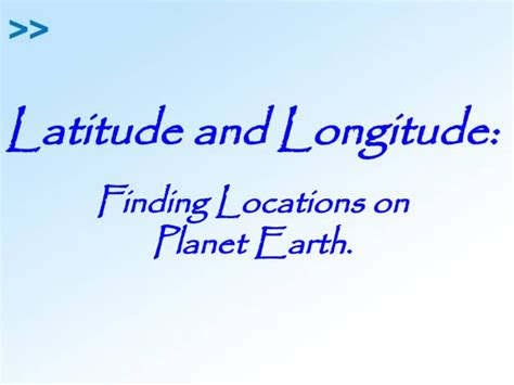 Latitude And Longitude 7 Ppt Essential For Science Ppt
