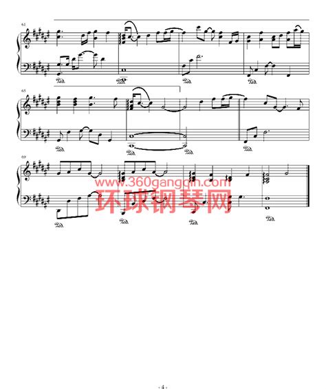 献给爱丽丝 （für Elise） 贝多芬 Beethoven 钢琴谱 环球钢琴网