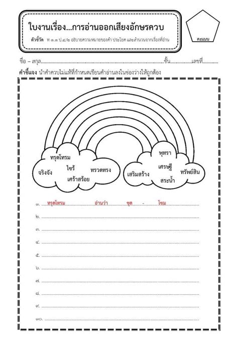 แจกใบงาน‼️ ภาษาถิ่น สื่อและใบงานภาษาไทย By ครูเปิ้ล Facebook