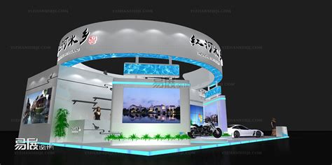 18X10红河水乡人才政府展览展示展台模型 3DMAX2012 易展设计网