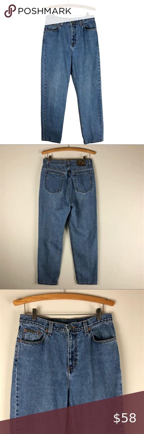 Calvin Klein Vintage Blue High Rise Straight Leg 90s Jeans 90s Jeans