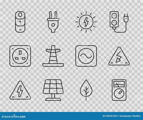 Voltage Ampere Meter Tester Icon Simple Element Illustration Voltage