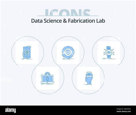 Data Science And Fabrication Lab Blue Icon Pack 5 Icon Design Business Analysis Knowledge