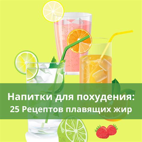 Напитки для Похудения 25 Рецептов Напитки для похудения Детокс