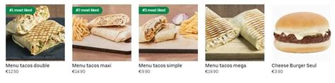 Tacos And Co Menu Et Tarifs Actualisés France Carte Menu Prix