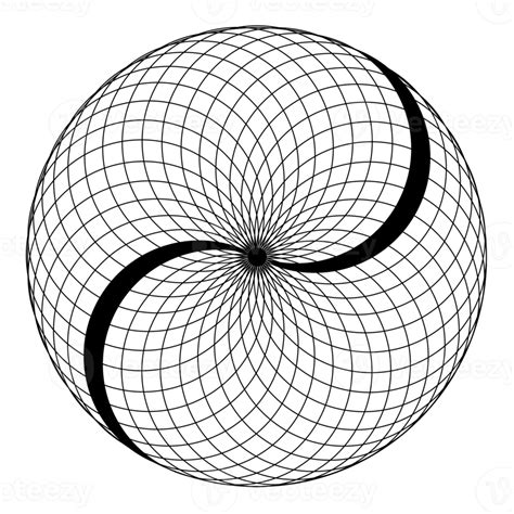 The Abstract Black Circles Stack Png