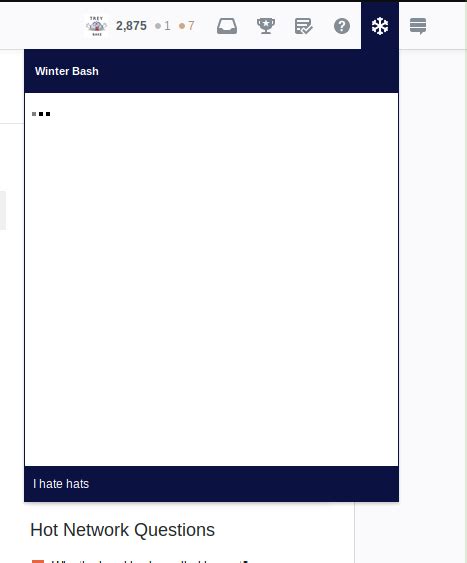 Winter Bash Issues Meta Stack Overflow