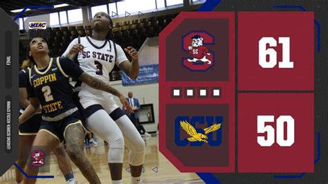 South Carolina State Lady Bulldogs Post Season Sweep Over Coppin State
