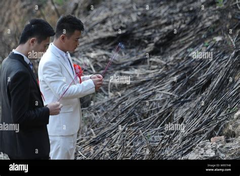 Chinese Gay Couple Lu Zhong Right And Liu Wanqiang Left Hold