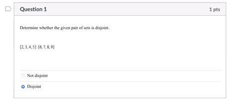 Solved Question Pts Determine Whether The Given Pair Of Chegg