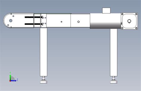 皮带输送线体solidworks 2013模型图纸下载 懒石网