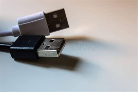 Black And White Cable Connectors Micro USB Stock Image Image Of Computer Line 150224869